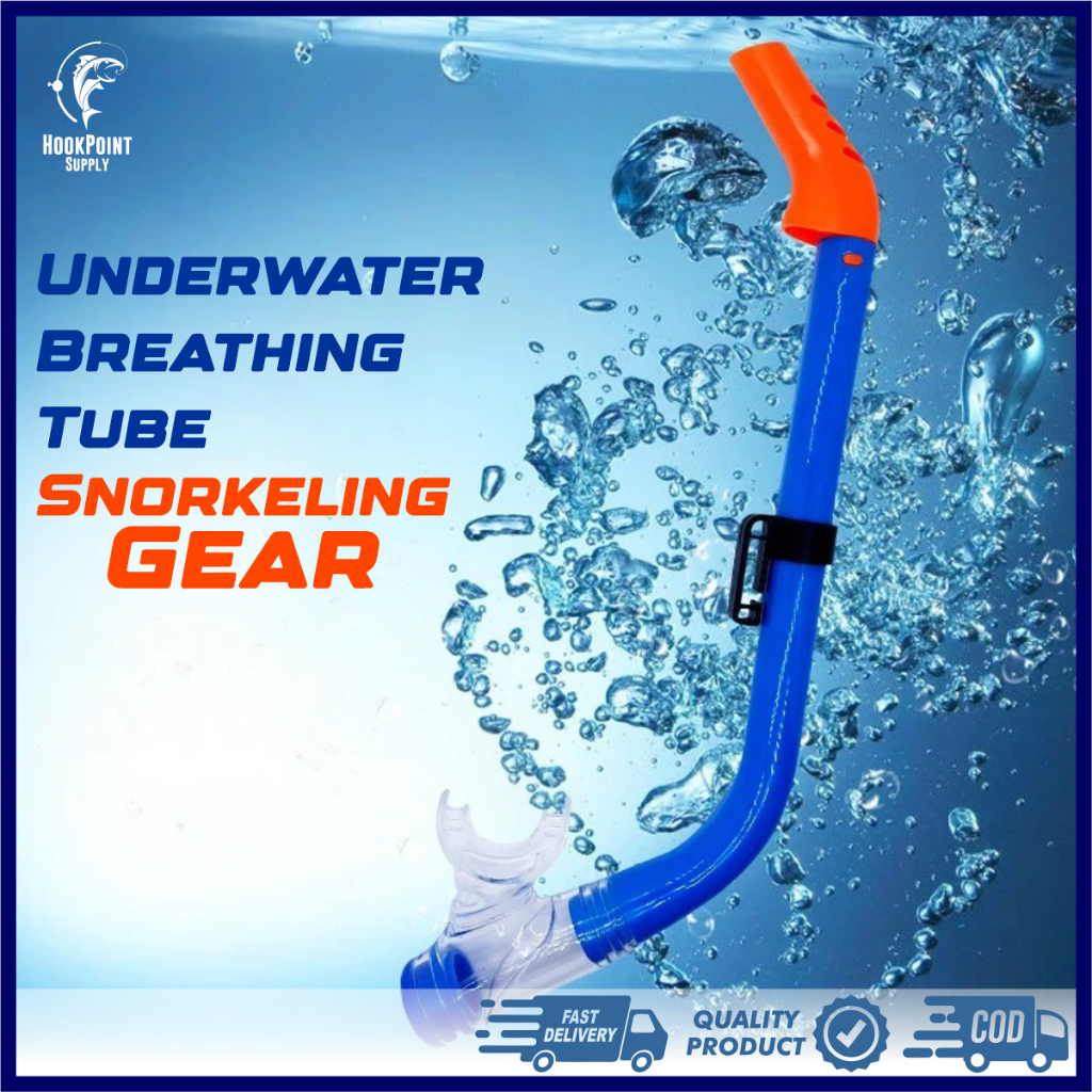 Silicone Mouthpiece Diving Breathing Tube PVC Swimming Breather Snorkel ...