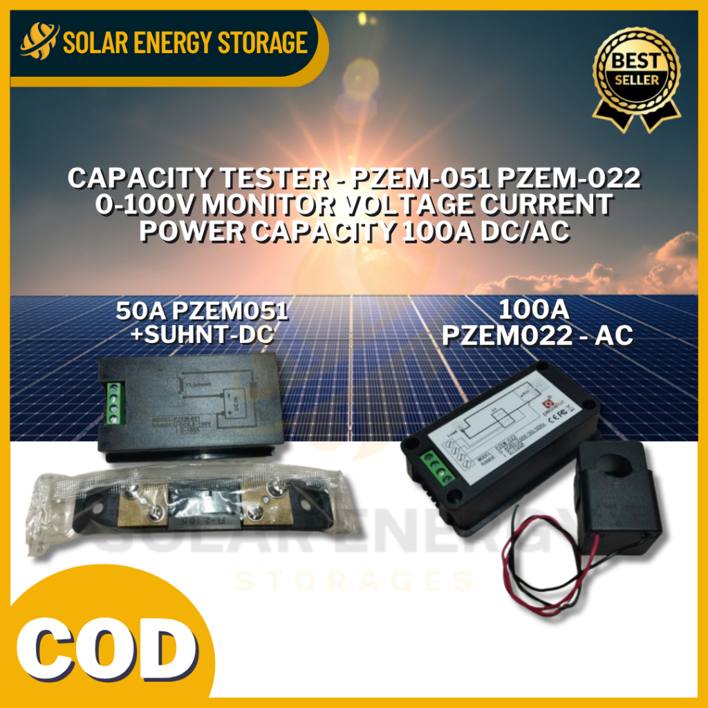 CAPACITY TESTER - Pzem-051 Pzem-022 0-100V Monitor Voltage Current ...