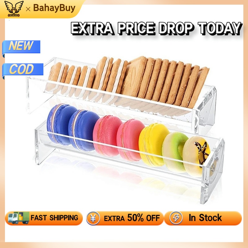 Transparent Acrylic Biscuit Rack – U/V-Shaped for Cookies, Cupcakes ...