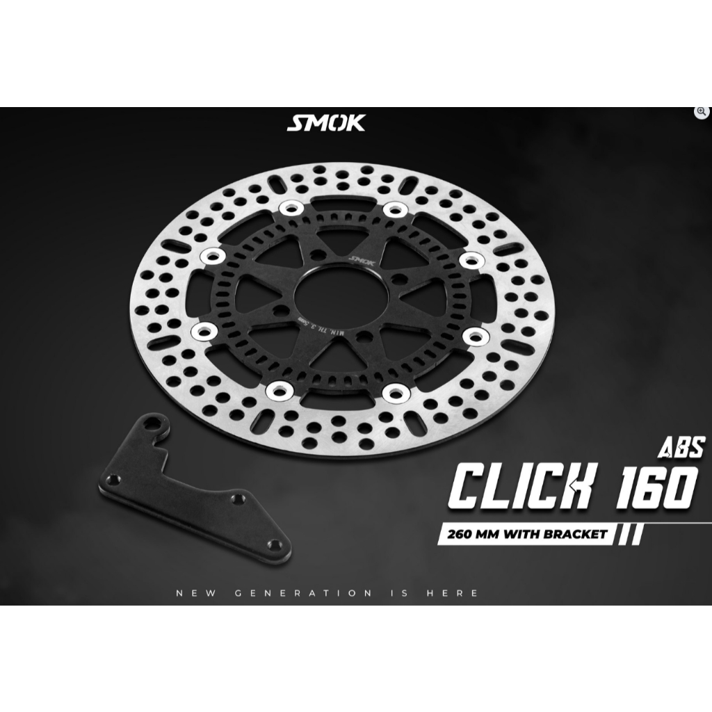 SMOK Zyclone 260mm Floating Disc Brake with bracket MIO/M3/CLICK/BEAT ...