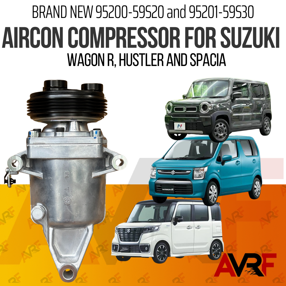 SUZUKI WAGON R STINGRAY, SPACIA AND HUSTLER AIRCON COMPRESSOR | Shopee ...