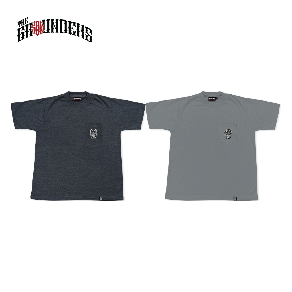 GRAY COLORS POCKET TEE | THE GROUNDERS | Shopee Philippines