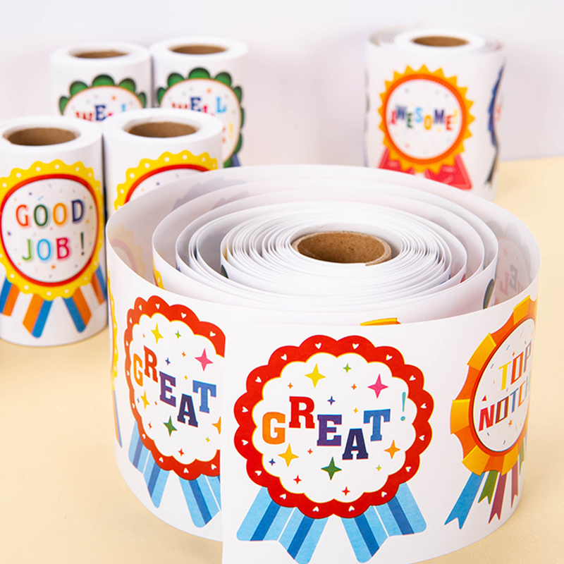 100pcs Encourage Award Sticker Adhesive Reward Badge Sticker Teacher ...