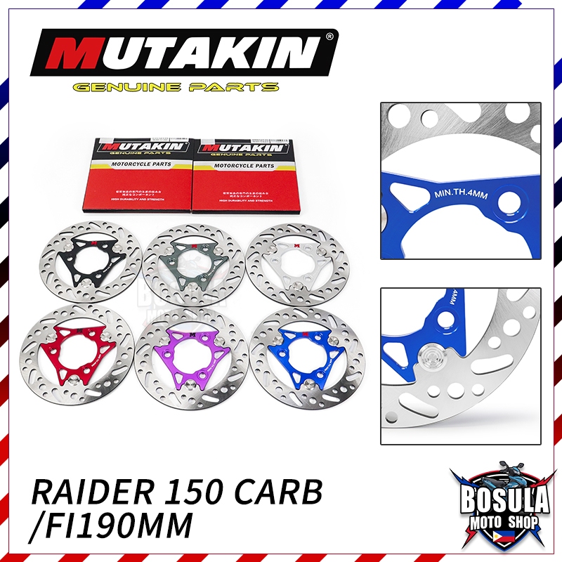 MUTAKIN SUZUKI RAIDER 150 Rear Disc Brake Rotor 3 Holes 190MM | Shopee ...