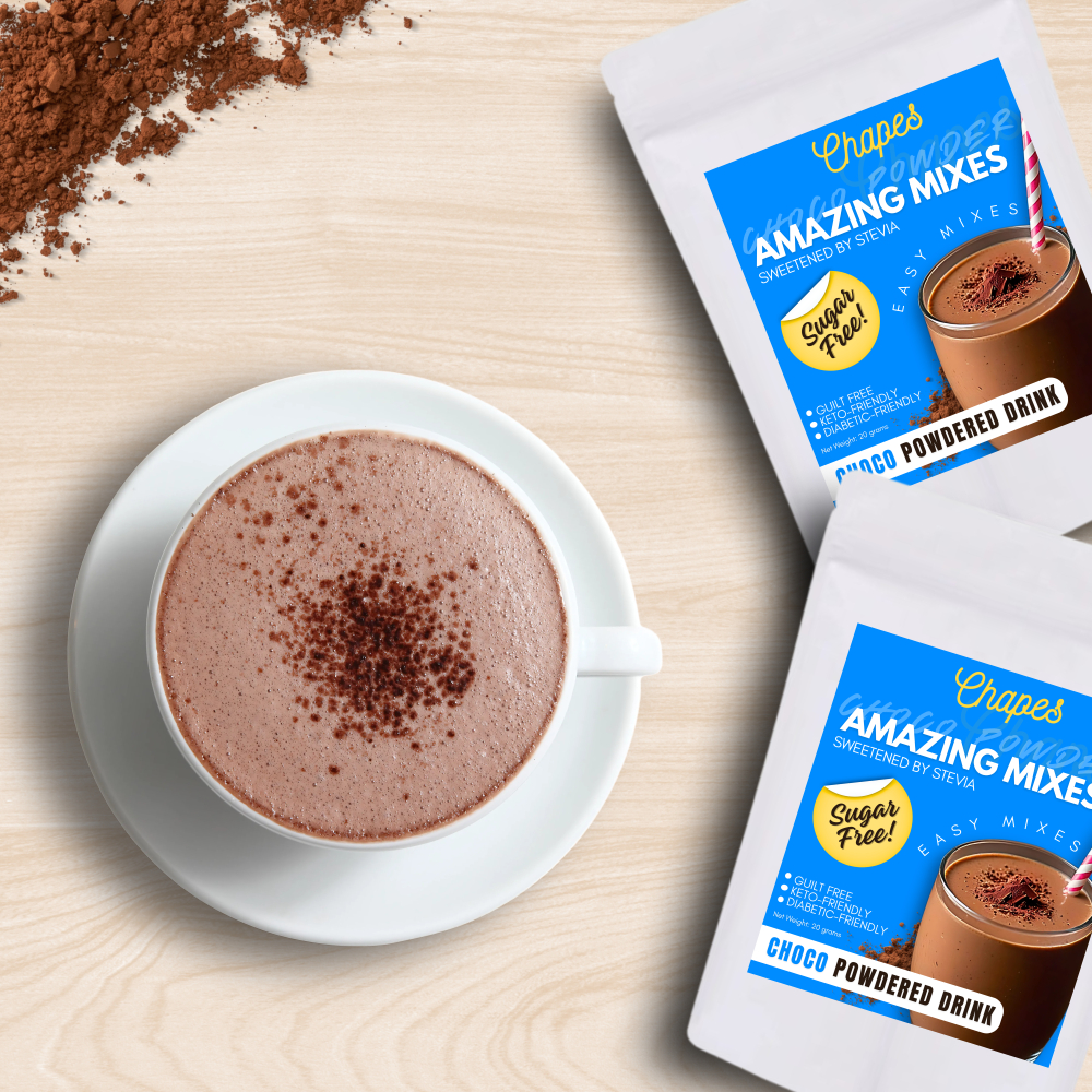 CHAPES Choco Powdered Drink Sweetened by Stevia | Shopee Philippines
