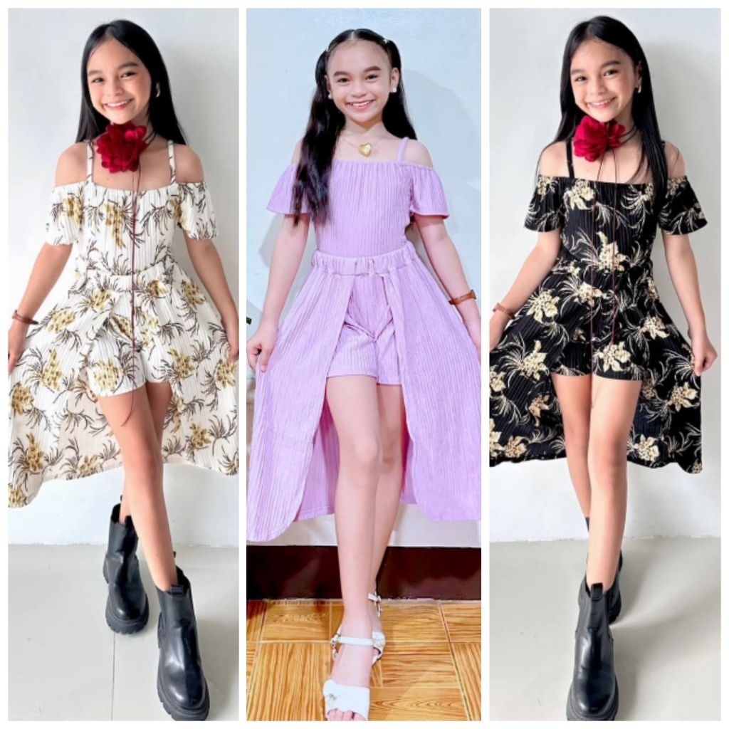 Collen Dress (Onhand ) 8 to 12 yrs old | Shopee Philippines