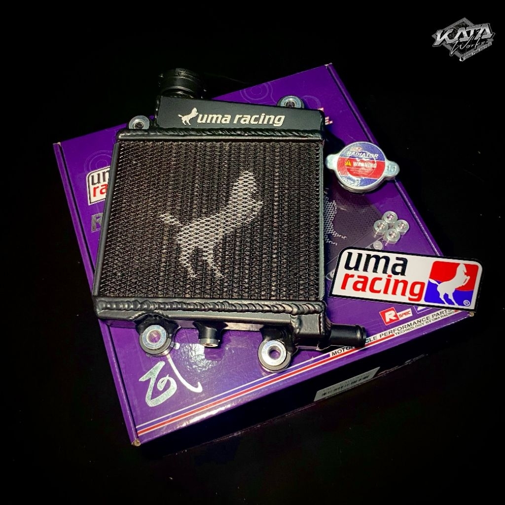 UMA RACING RADIATOR FOR [ NMAX V2 / AEROX V2 ] WITH CAP AND SPACER ...