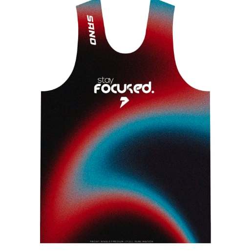 Sano Athletics Stay Focused | Shadow Burn Running Singlet (Aero Dot ...