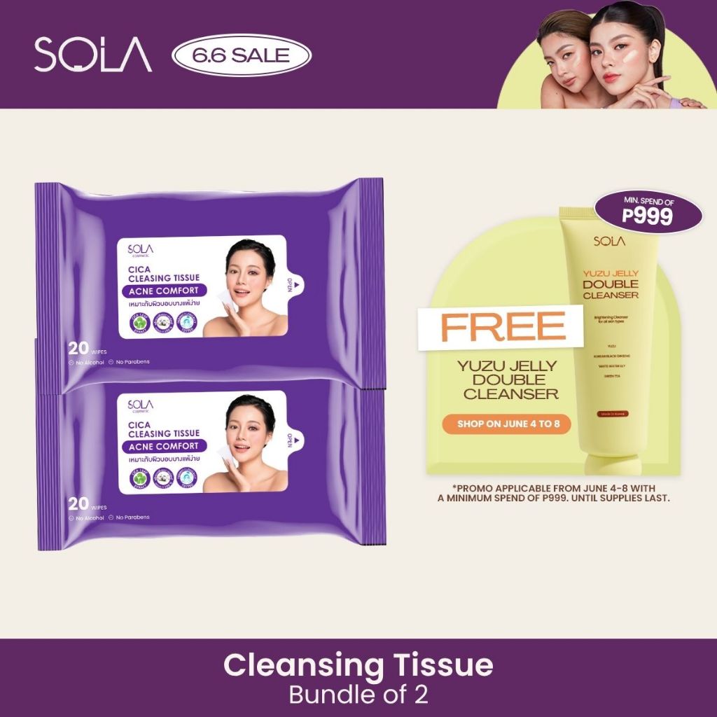 Sola Makeup Remover 20 Pcs Bundle Of 2 Shopee Philippines