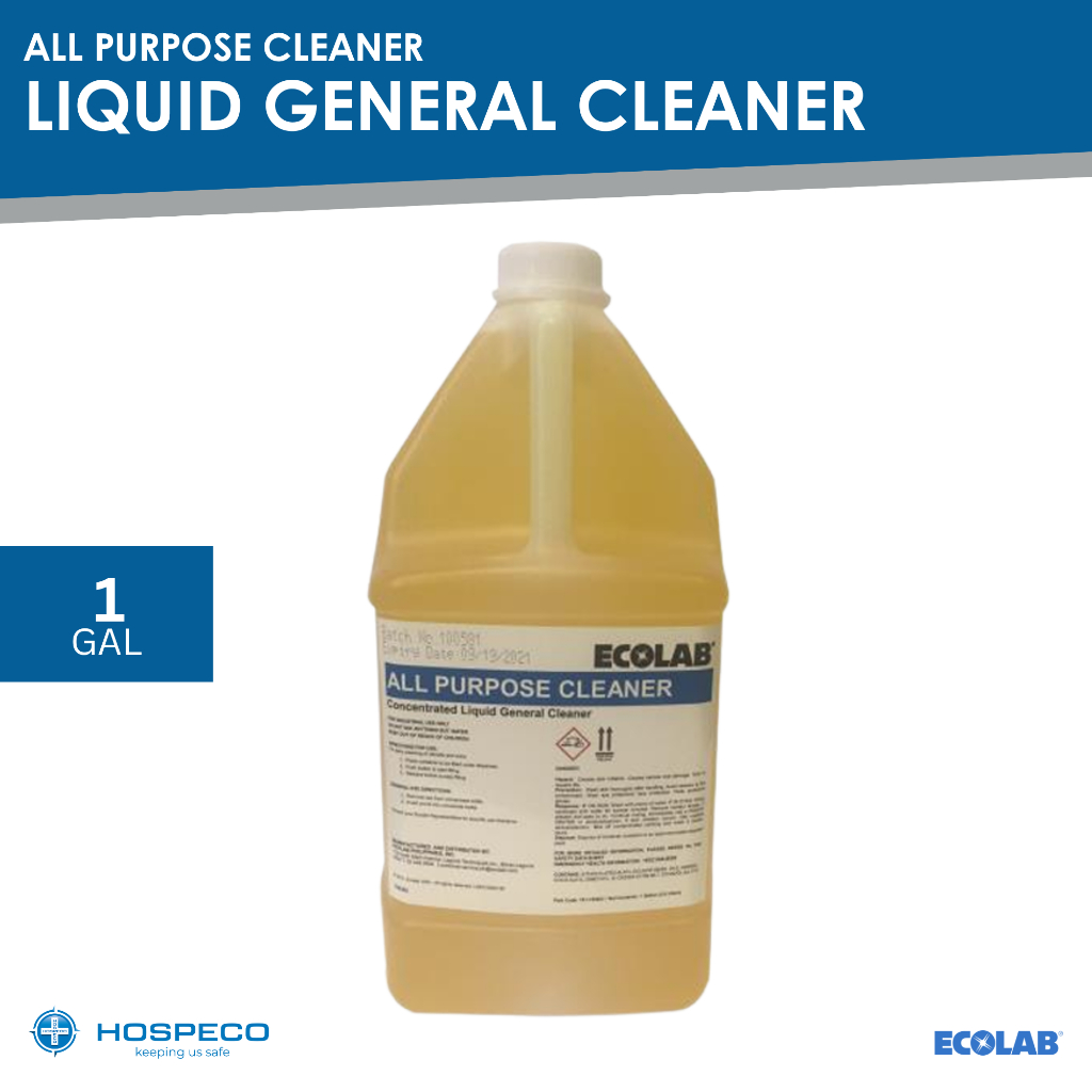 Ecolab All Purpose Cleaner Liquid General Cleaner 1 Gallon | HOSPECO ...