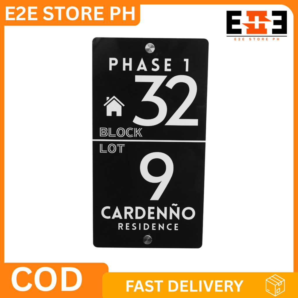 House Plate Number (Made of High Quality Aluminum Metal Sheets) 6x11 ...