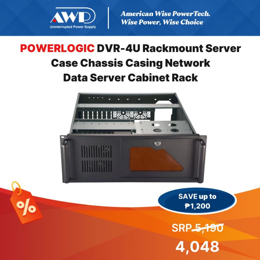 Powerlogic Dvr 4u Rackmount Server Case Chassis Casing Network Data Server Cabinet Rack Shopee