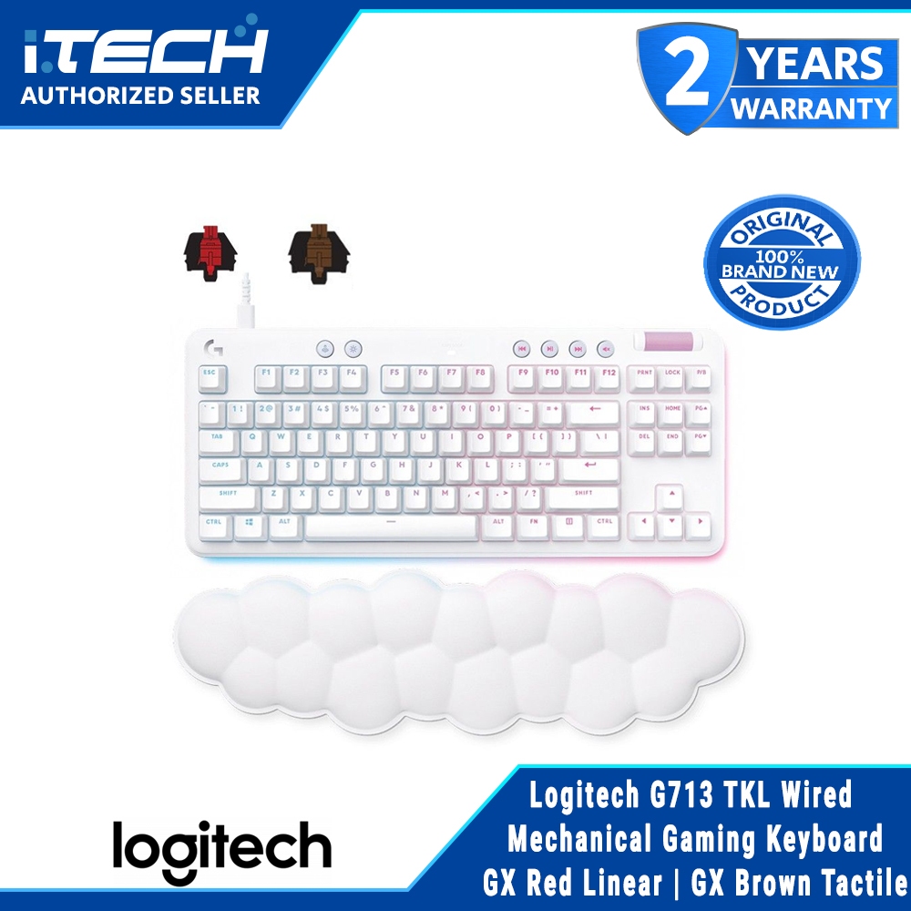 Logitech G713 TKL Wired Mechanical Gaming Keyboard - Off White | Shopee Philippines