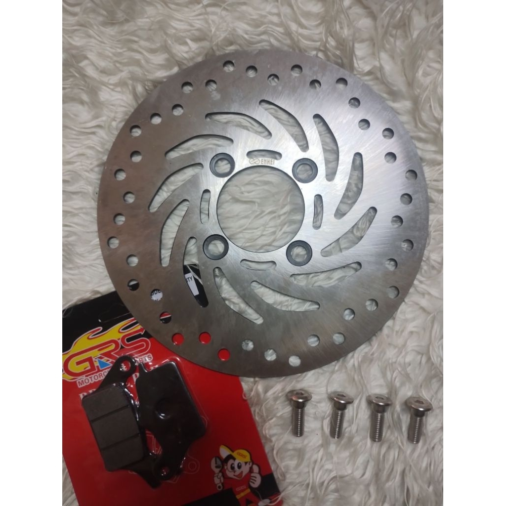 WAVE DASH 110 / WAVE 110 RSX FRONT/HARAP DISC PLATE W BRAKE PAD AND ...