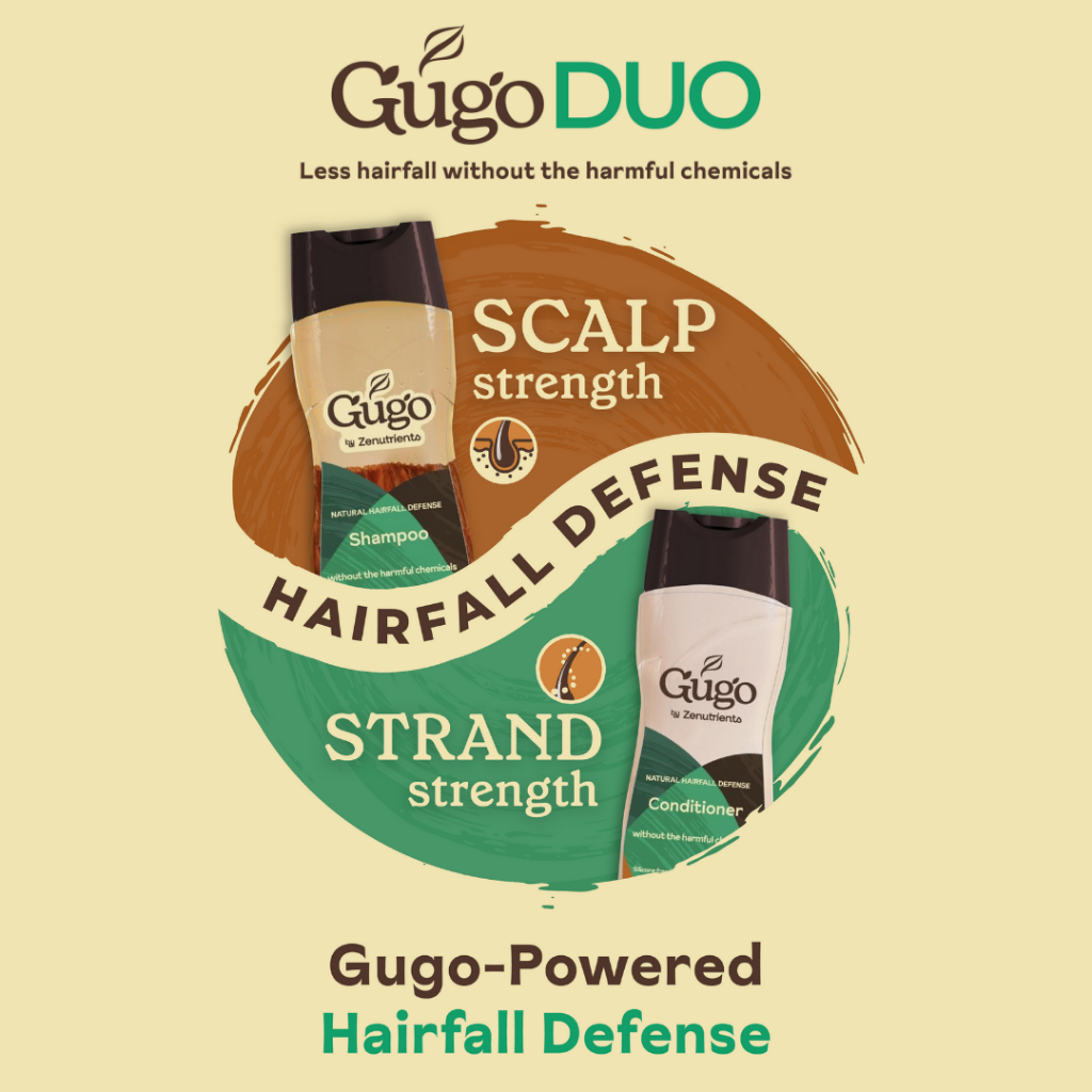 Zenutrients Gugo Duo 500mL Shampoo + 500mL Conditioner (Hairfall Rescue ...