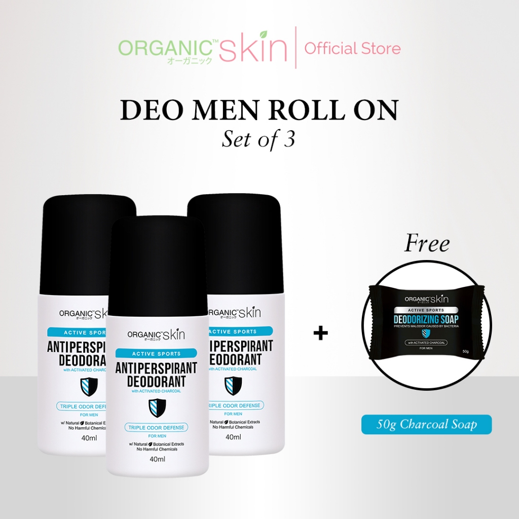 Organic Skin Japan Anti-Perspirant Deodorant For Men 40ml Underarm ...