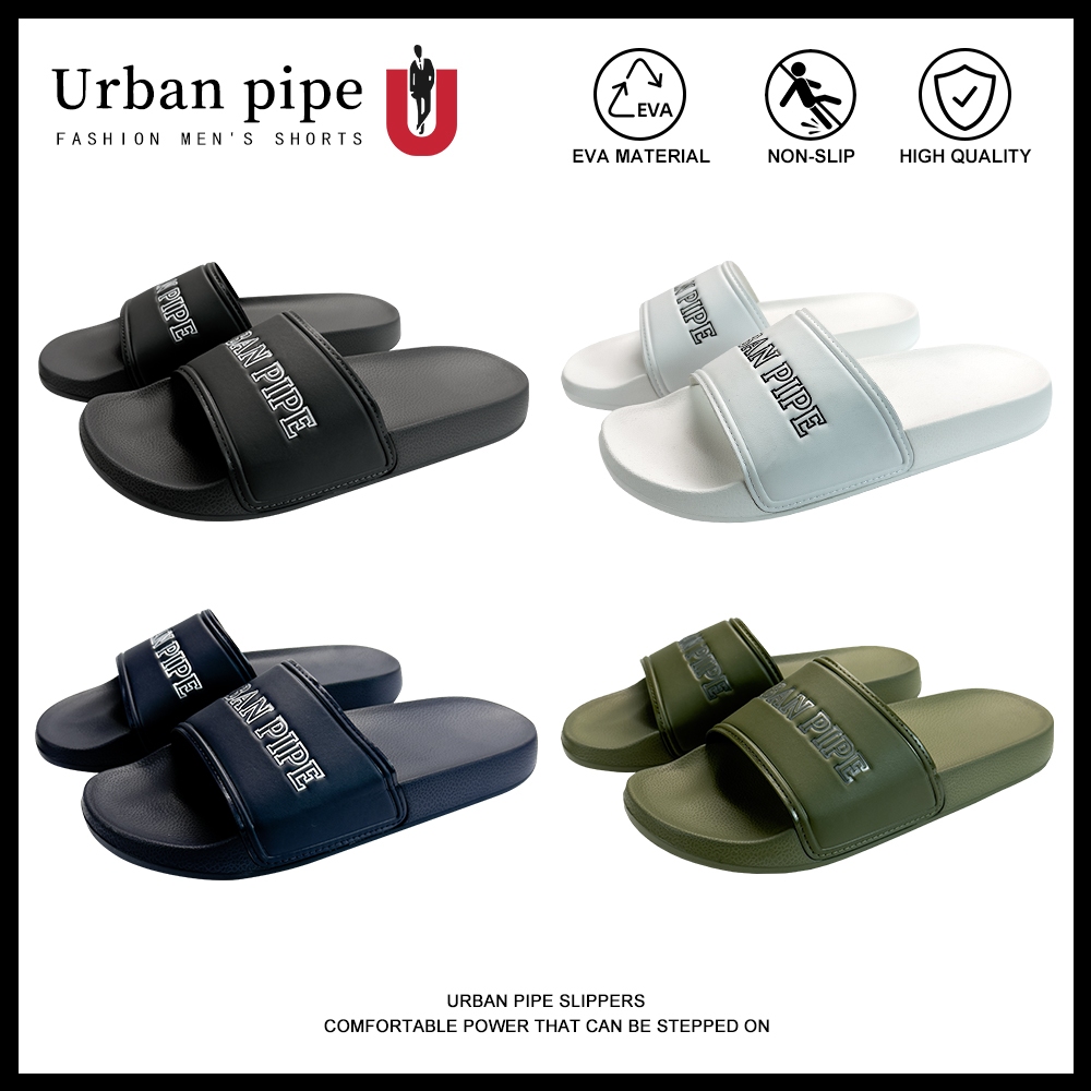 URBAN PIPE Unisex EVA Slipper On Slides W/ LOGO High Quality Korean ...