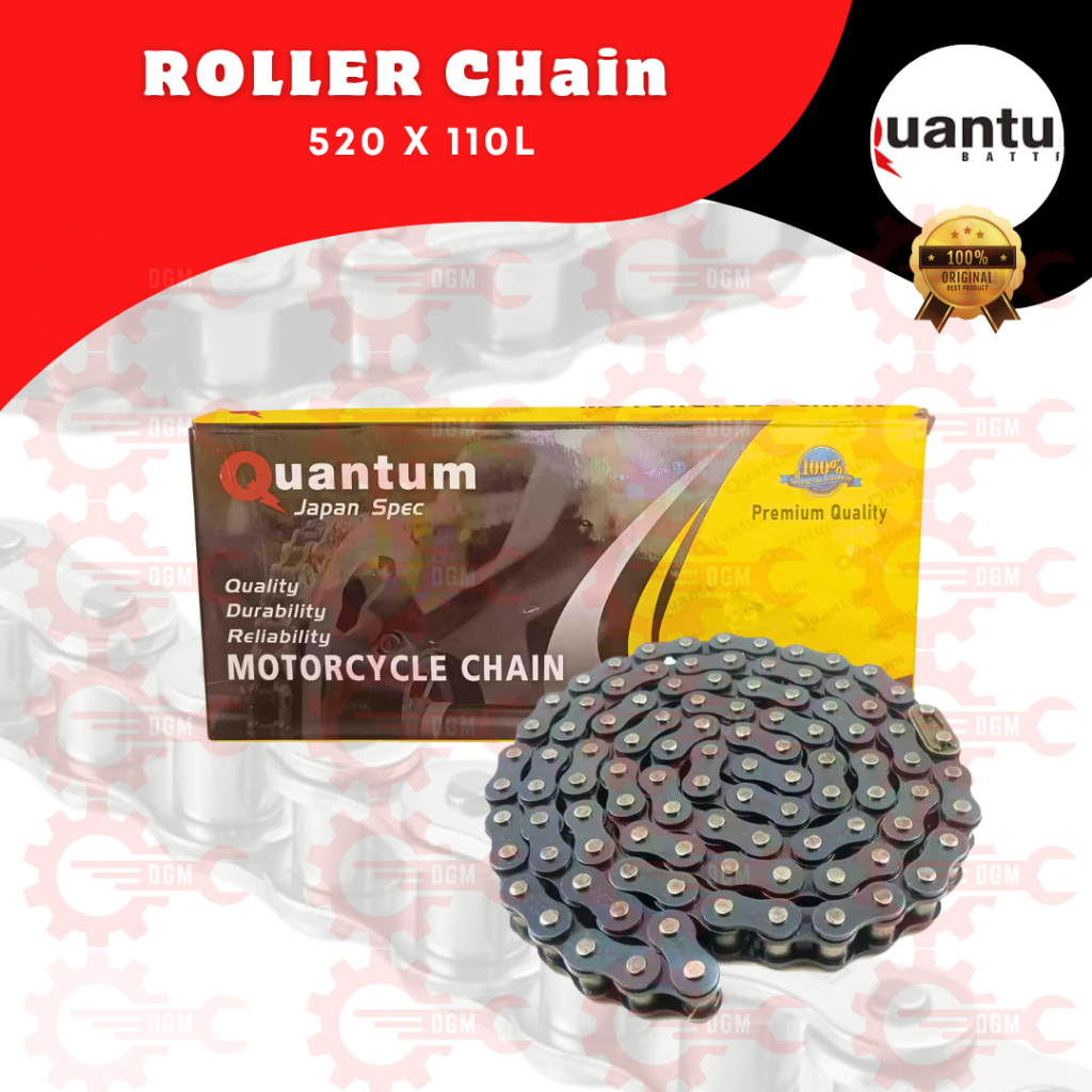 QUANTUM Roller Chain 520-110L - Japan Standard Quality | Shopee Philippines