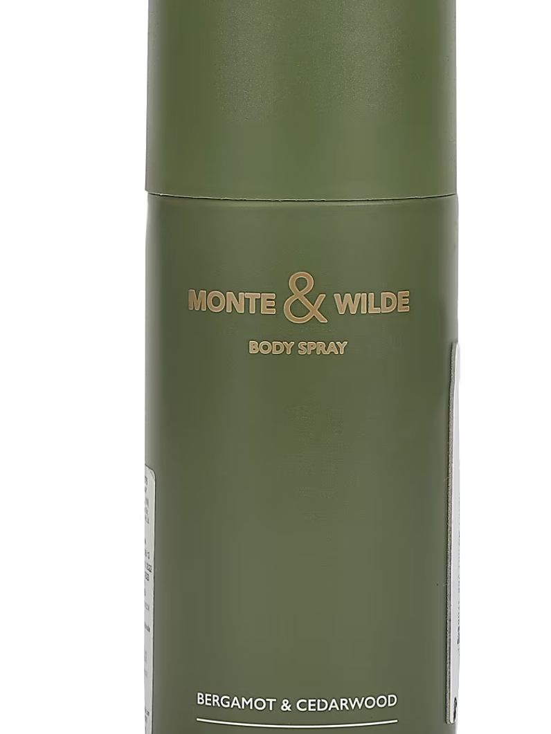 MONTE & WILDE BODY SPRAY Bergamot & Cedarwood OR BLACKPEPPER | Shopee ...