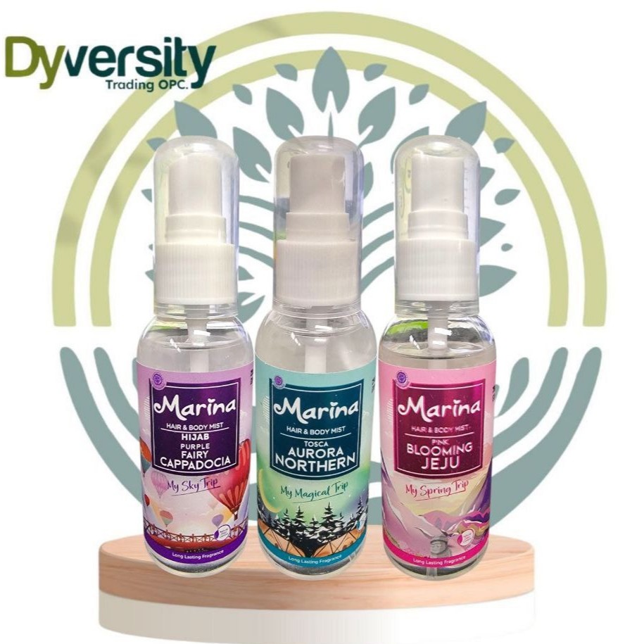 Marina HAIR & BODY MIST 55mL (Tosca,Purple,Pink) With Free Soap ...
