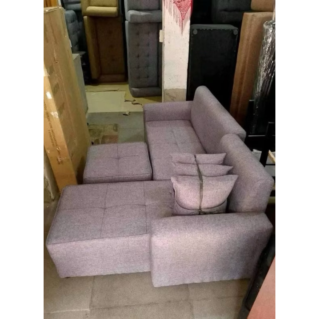 Brand new mini L-shape sofa set fabric | Shopee Philippines