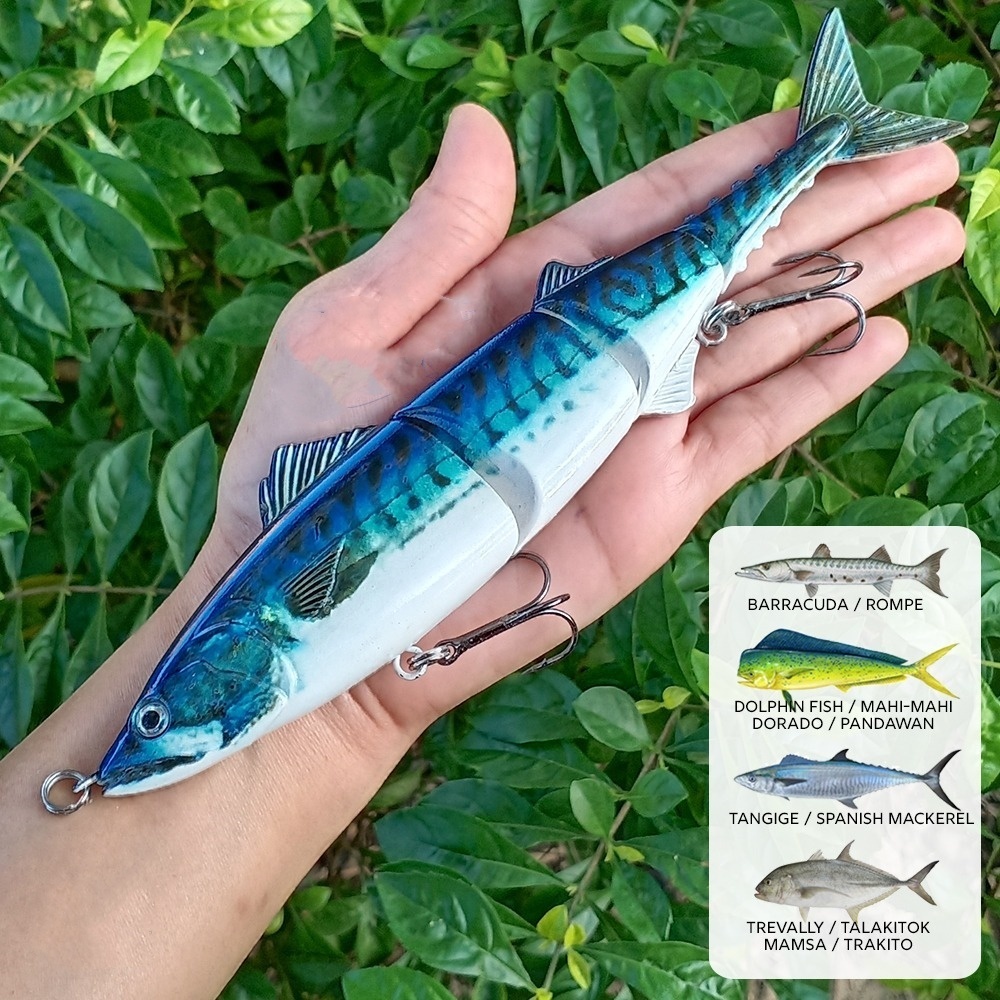 COD 20cm 65g Fishing Lure for Subid Trolling 4-Sections Jointed Hard ...