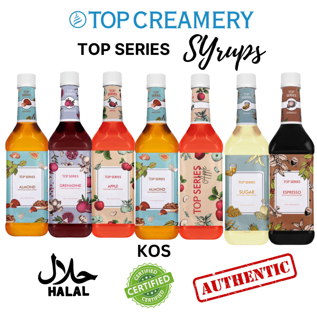 TOP Creamery Top Series Flavored Syrup 750ml ( Available in Different ...