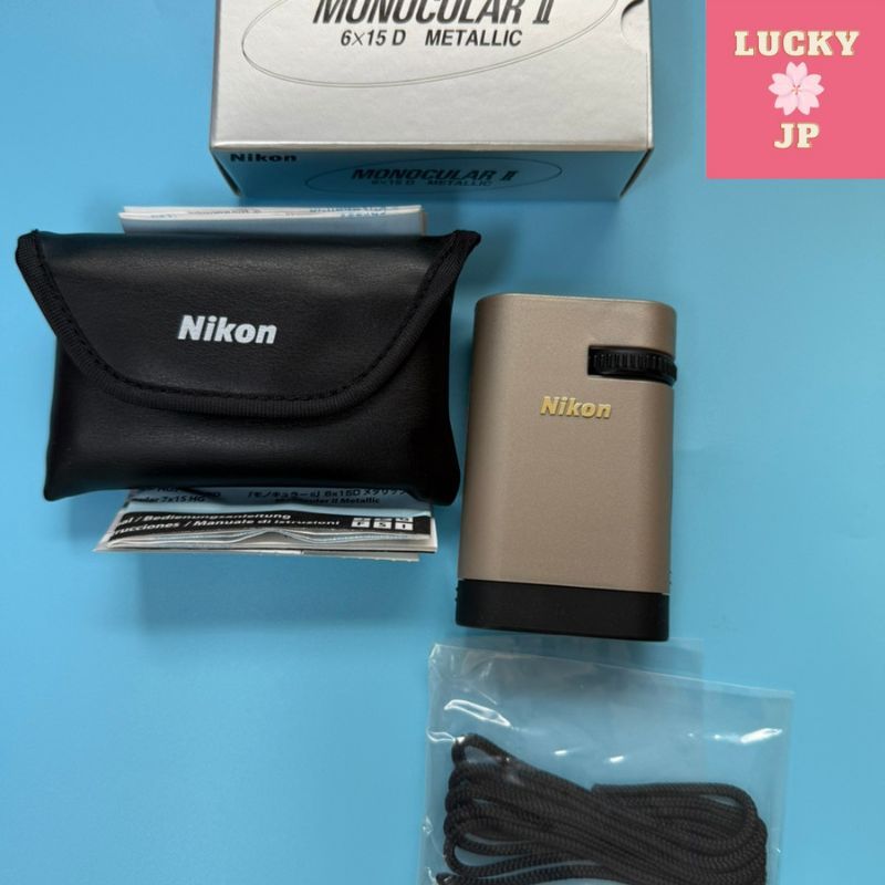 Nikon Monocular II 6x15D Metallic 6x Scope + 9x Loupe, Compact Pocket ...
