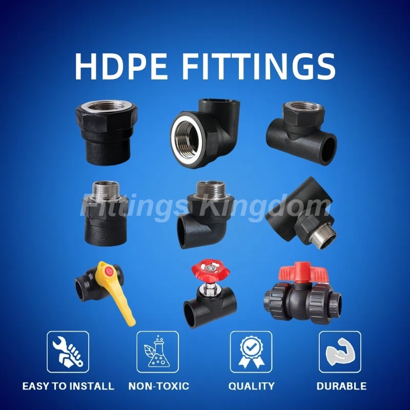 HDPE SDR11 Hot Melt Pipe Fittings PE Compression Fittings Wholesale 1/2 ...
