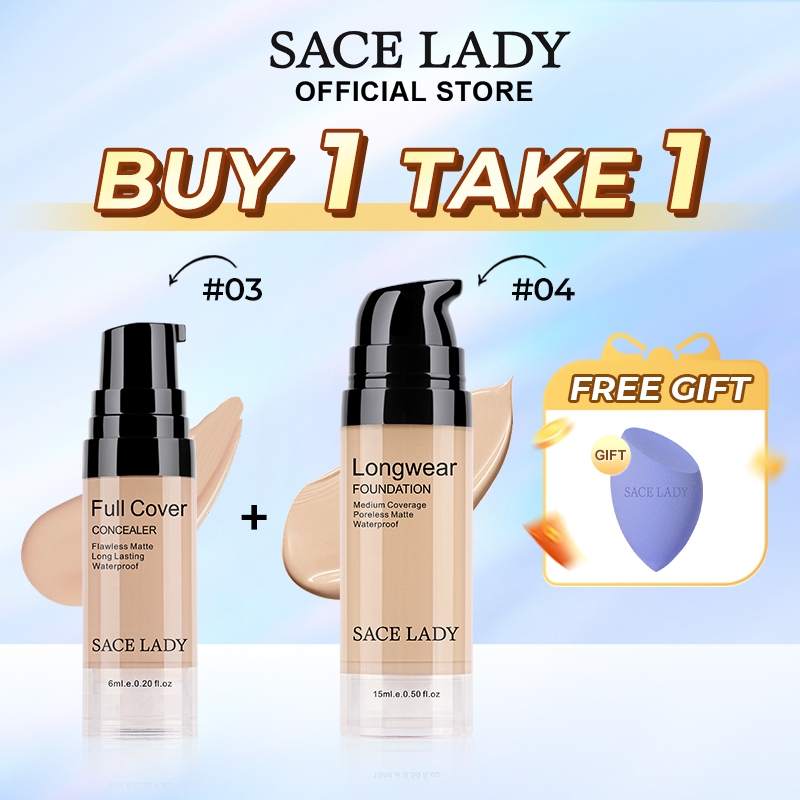 SACE LADY Basic Long Lasting Face Makeup Matte Liquid Foundation with ...