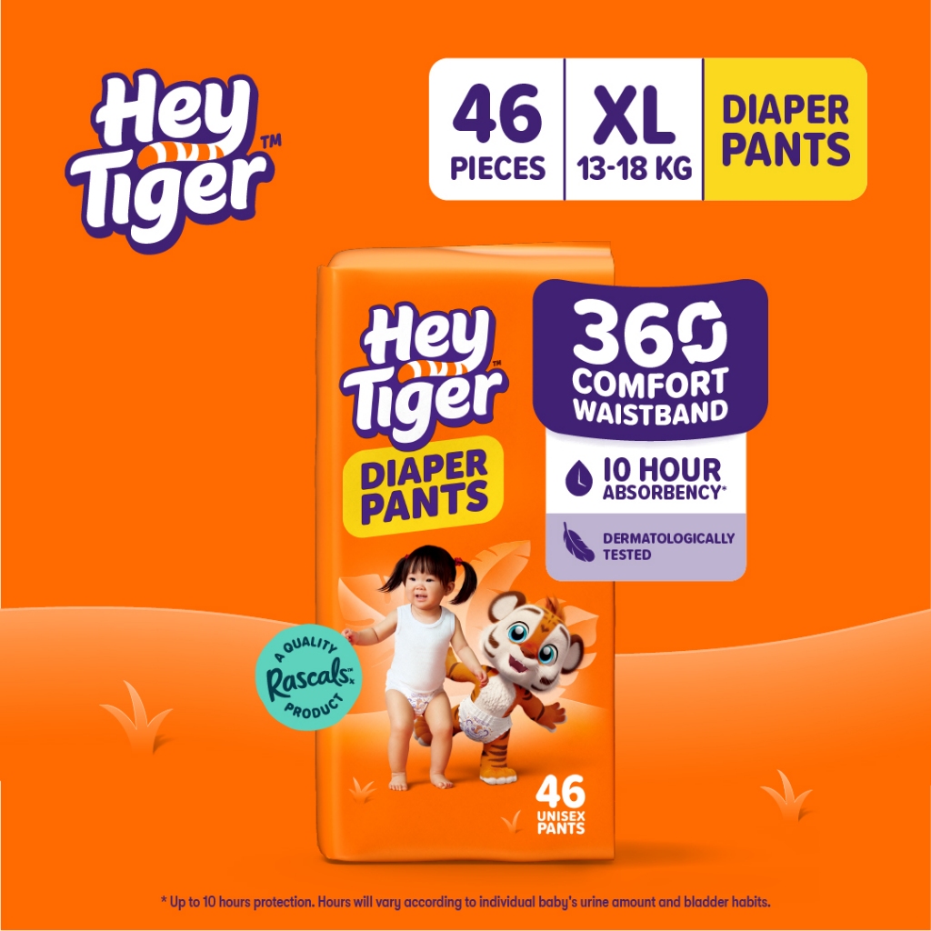 Hey Tiger Diaper Pants, Jumbo Pack - Xl, 46 Pads | Shopee Philippines