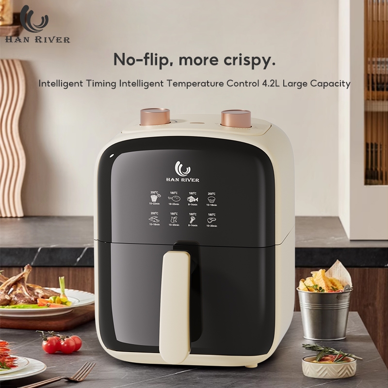 HAN RIVER Air Fryer 4.2L Multi-functional Household Oil-free Healthy ...