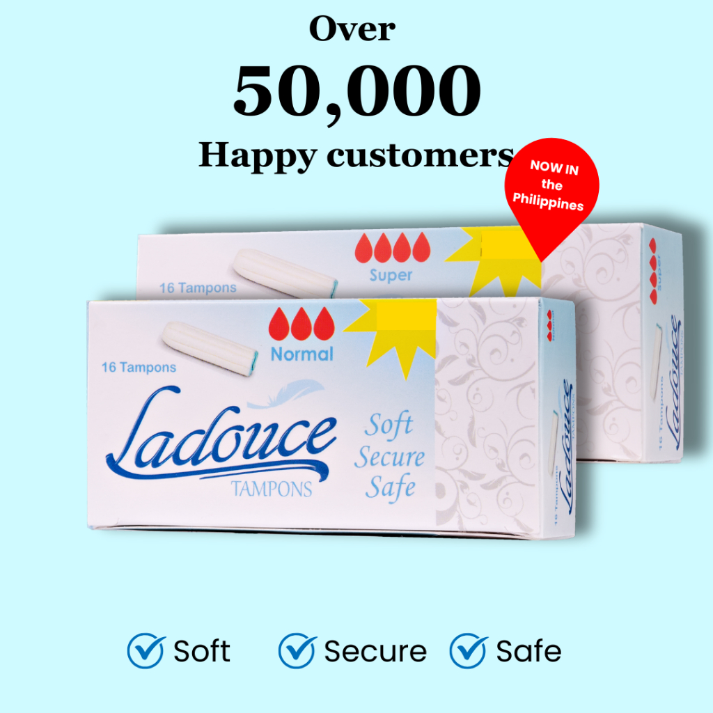 Ladouce® 32pcs Organic Tampons | NORMAL & SUPER | Highly Absorbent ...