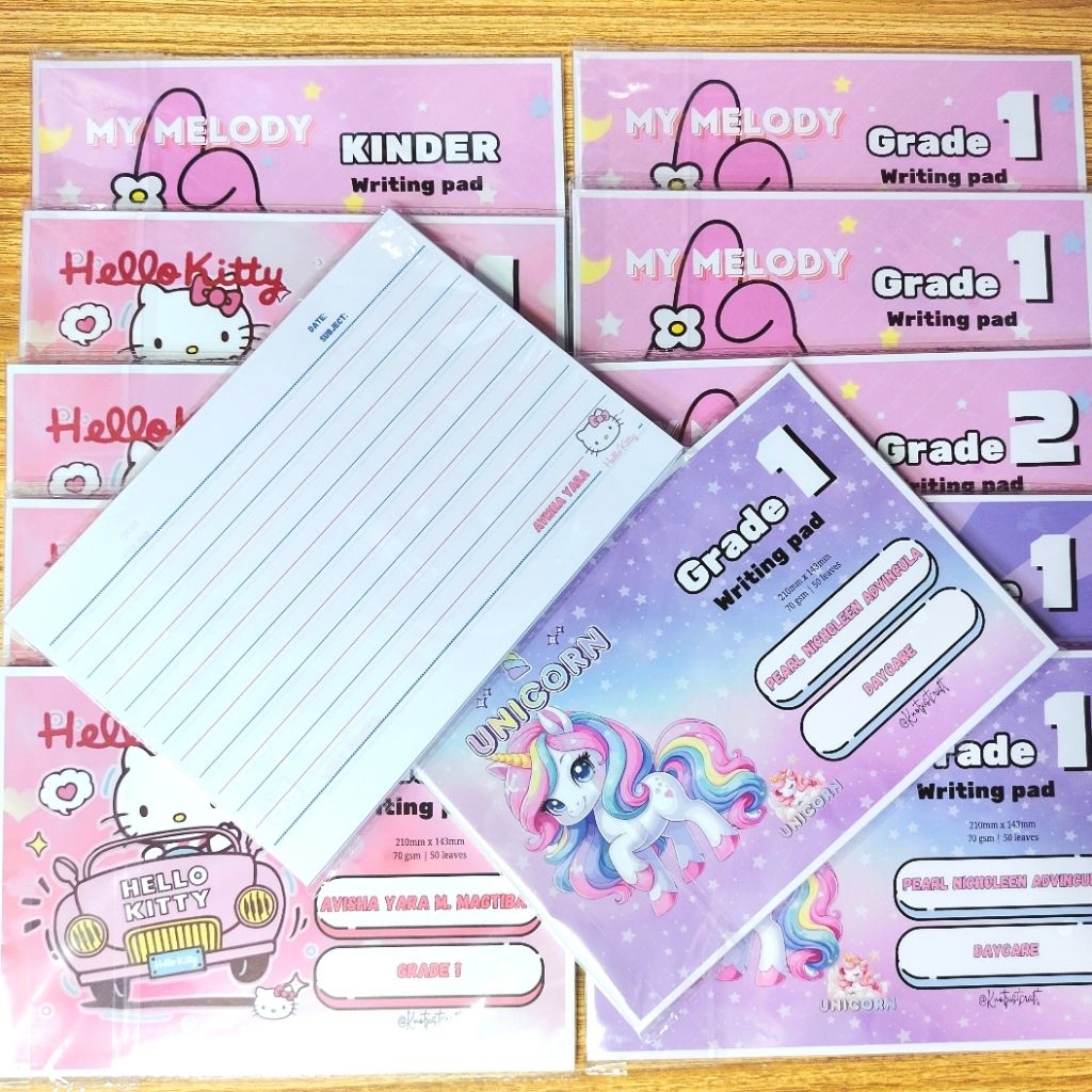Personalized Writing pad/ Pad Paper/ Intermediate Pad | Shopee Philippines