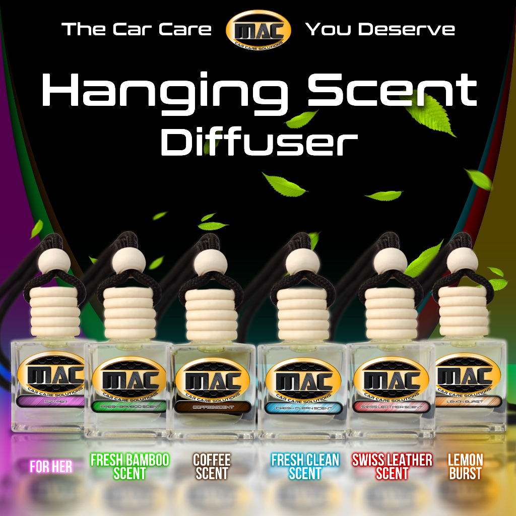 MAC HANGING SCENT DIFFUSER, CAR AIR FRESHENER, LONG-LASTING FRAGRANCE ...