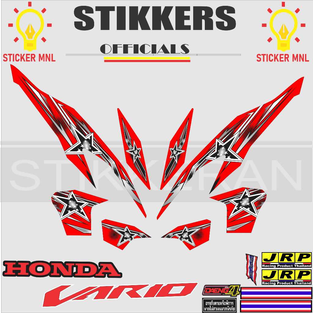HONDA CLICK V2 125150 STAR DESIGN 2024 DECALS CLICK V2 125/150 | Shopee ...