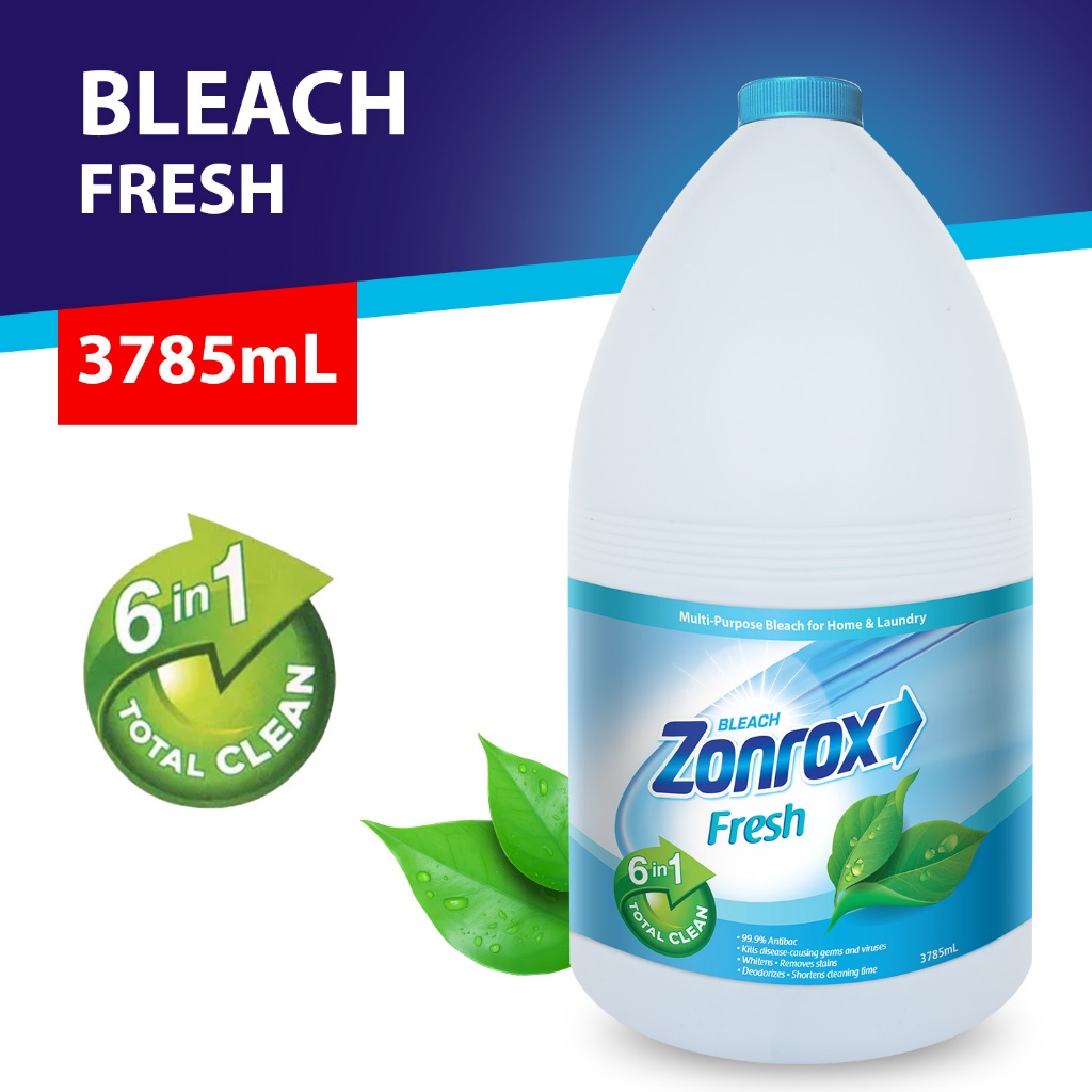 Zonrox Bleach Fresh Scent 1 Gallon (3785 mL) | Shopee Philippines