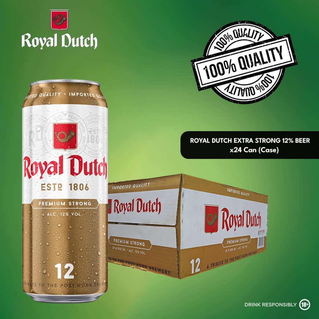 Royal Dutch Extra Strong 12% Beer 500ml Can x24 (Case) | Shopee Philippines