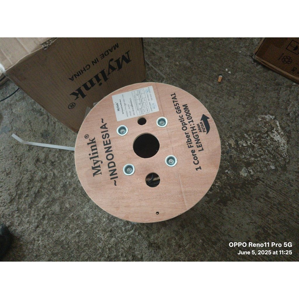 Fiber Optic Cable 1km 1core 3 steel pure black | Shopee Philippines