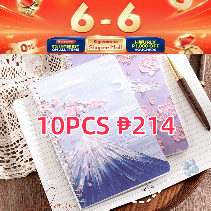 10pcs A5 Oil Painting spiral composition notebook Journal Notebook ...