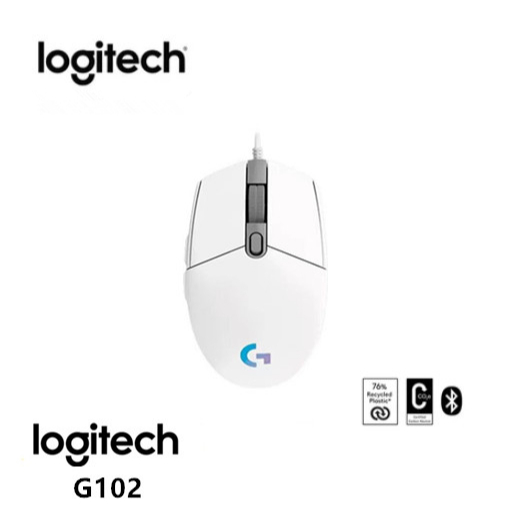 Logitech G102 Light Sync Gaming Wired Mouse | Gaming Grade Sensor 8k ...