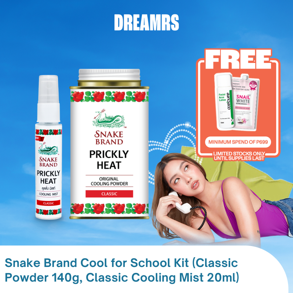 Snake Brand Cool for School Kit (Classic Powder 140g, Classic Cooling ...