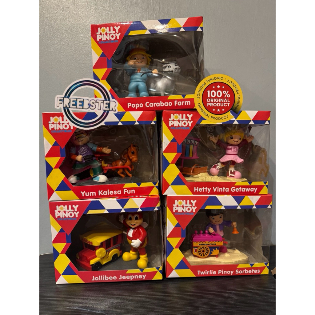 [100% Original] Jollibee Jolly Pinoy Collectibles Jollibee Toys Action ...