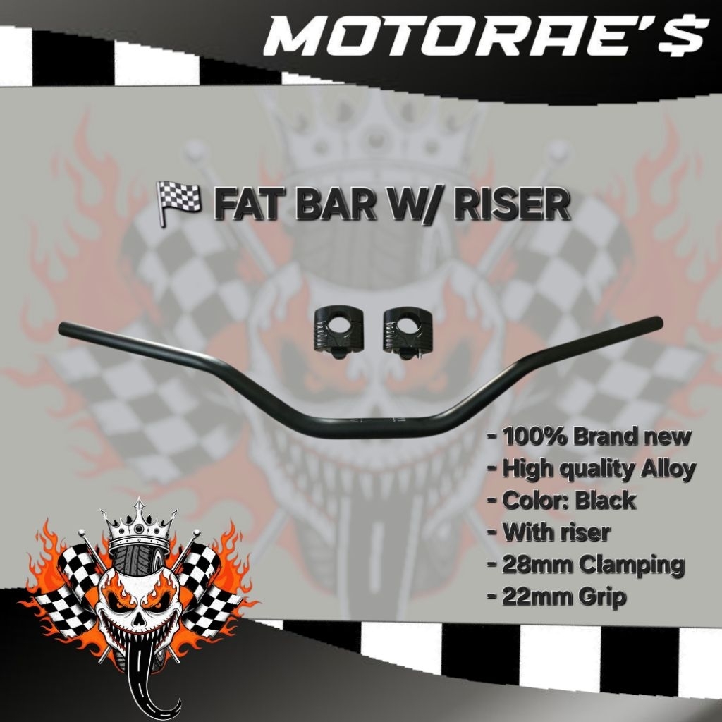 FAT BAR W/ RISER HANDLE BAR | Shopee Philippines