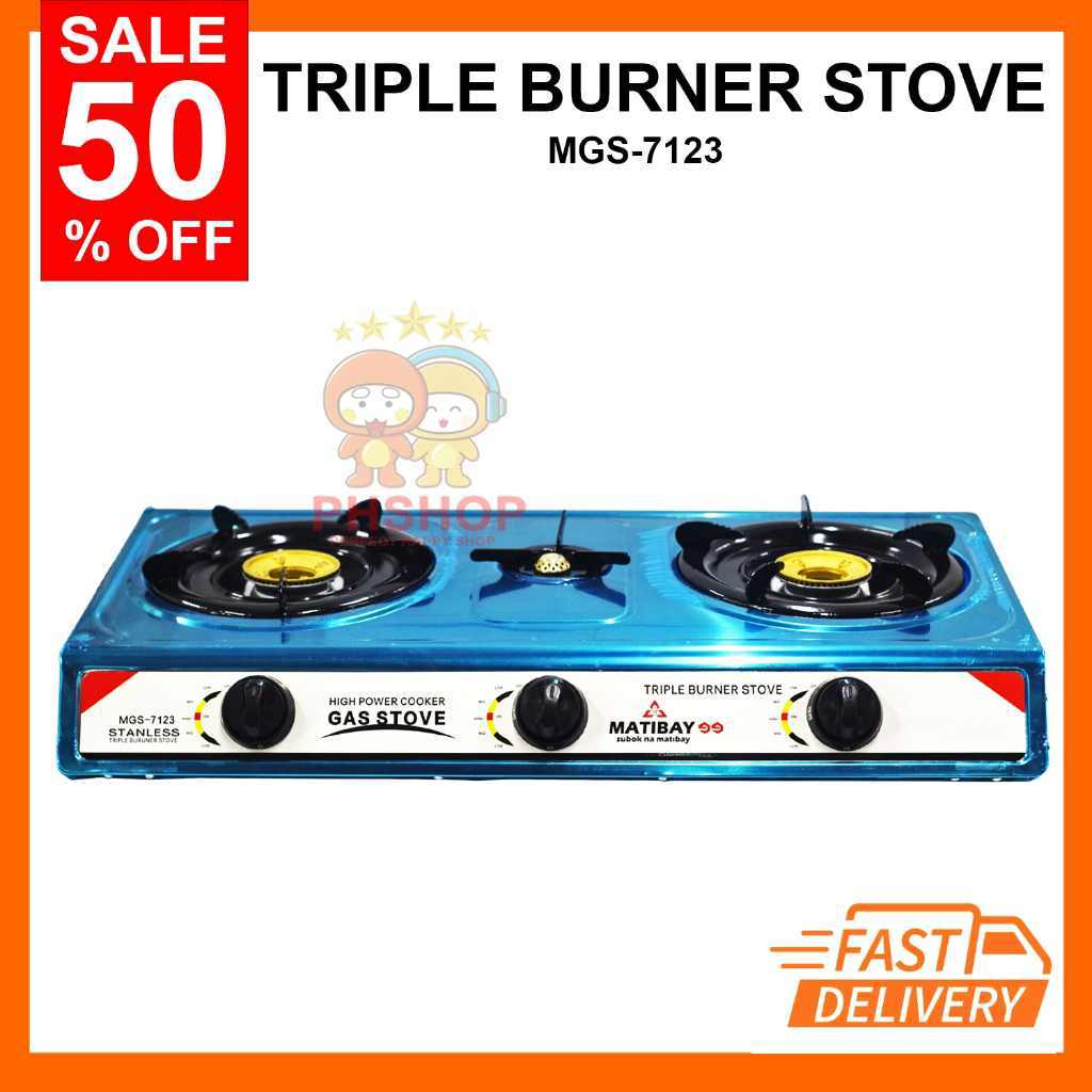HEAVY DUTY TRIPLE BURNER GAS STOVE FOR EVERYDAY COOKING USE | Shopee ...