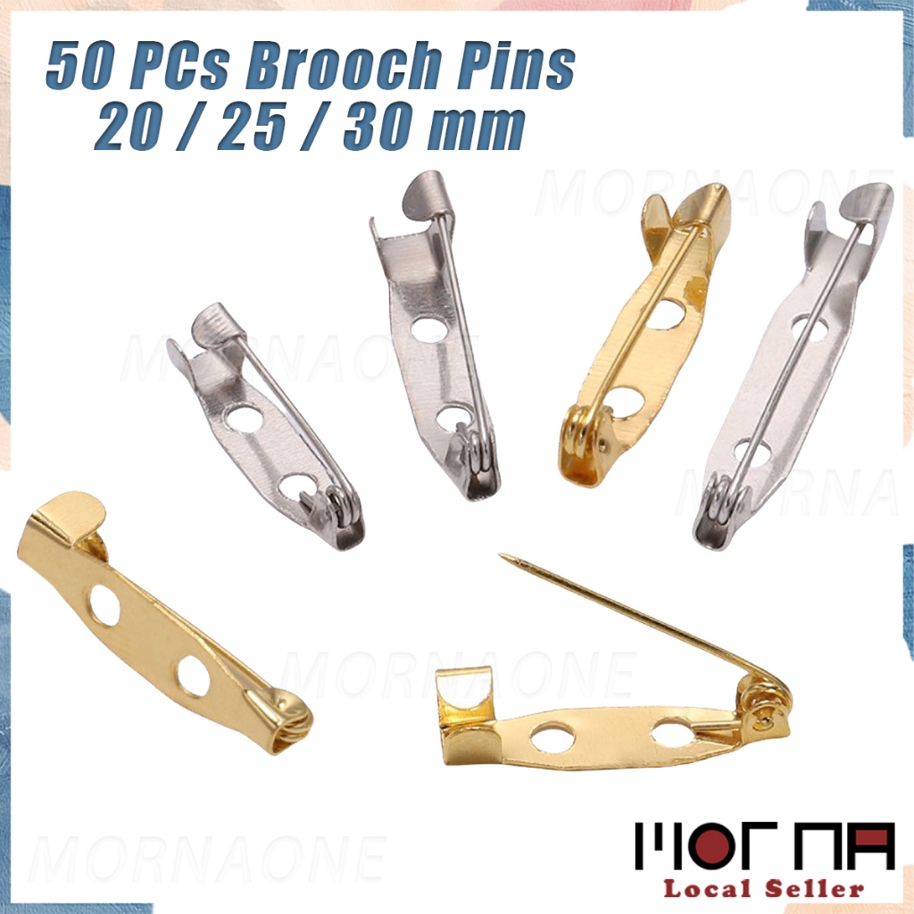 50Pcs 20 25 30mm Perforated Brooch Pin DIY Handmade Jewelry Accessories ...