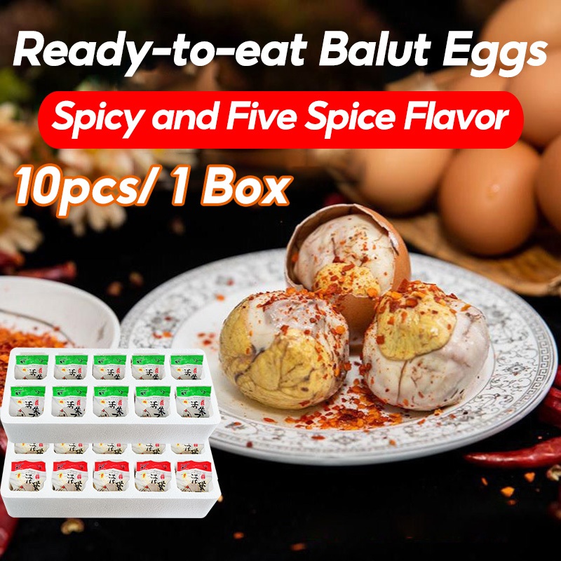 50PCS Balut Egg/Balot Egg Spicy & Five-Spice Flavors Egg Salted Egg ...