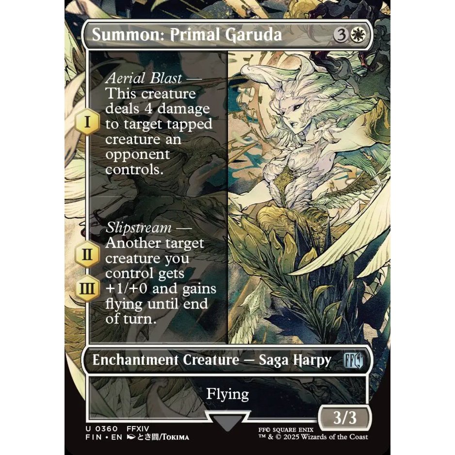 Summon: Primal Garuda (Borderless) - FINAL FANTASY (FIN) - WHITE ...