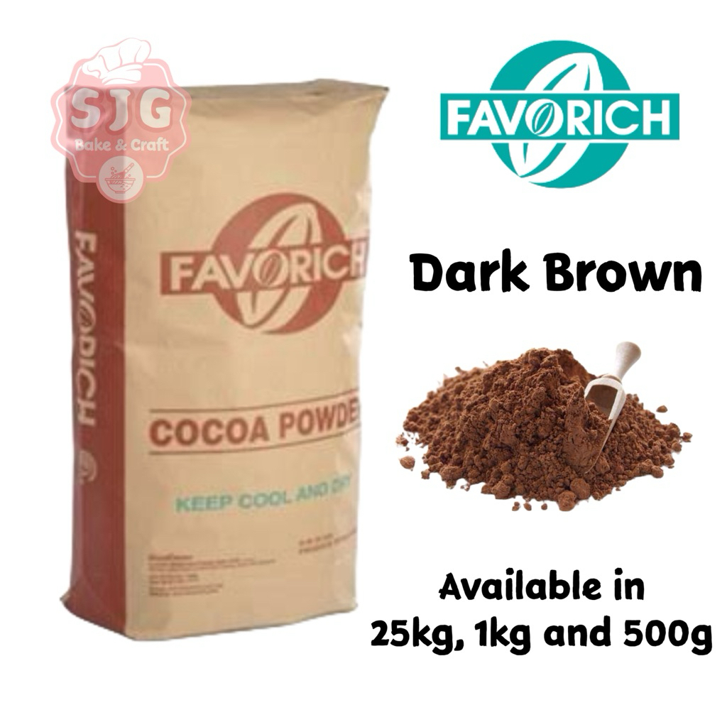 favorich dark brown cocoa powder | Shopee Philippines