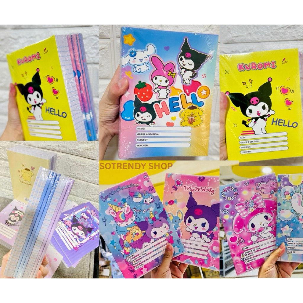 KUROMI SANRIO NOTEBOOK BUNDLE WRITING NOTEBOOK CHARACTER NOTEBOOK ...